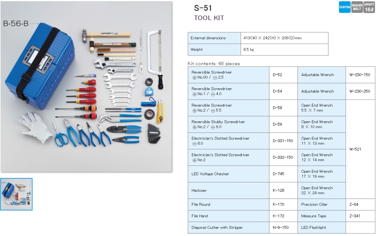 Ichiban Precision Sdn Bhd - Hozan - HOZAN TOOL KIT